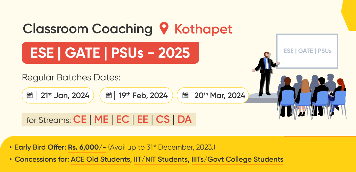 ACE Engineering Academy – IES/GATE 2021 Class Room Coaching ESE 2021 ...